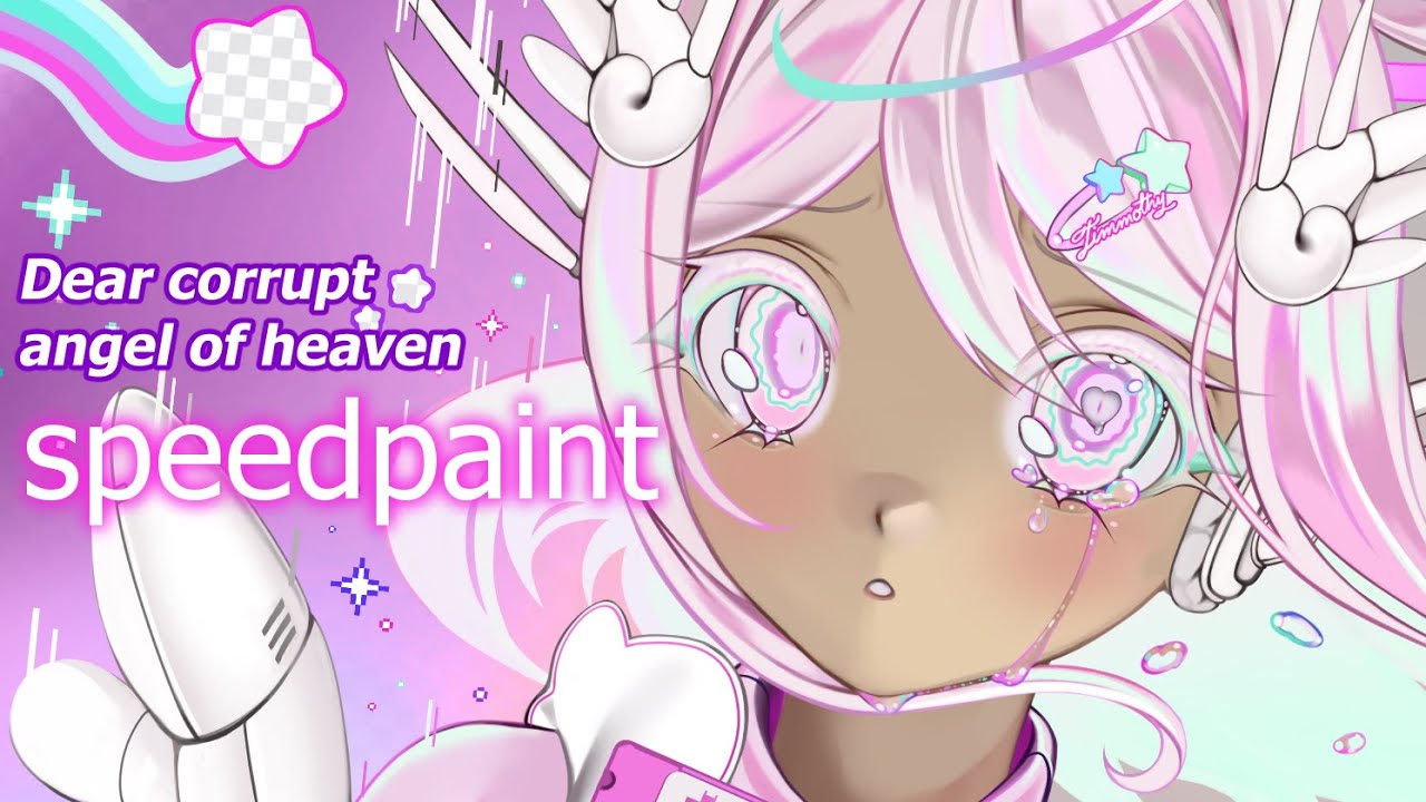 timmothy OC【Corrupt Angel】 SPEEDPAINT !! clip studio paint - YouTube