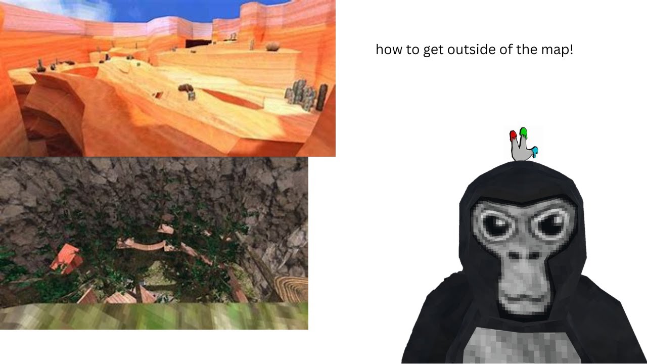 how to get outside of the gorilla tag map - YouTube