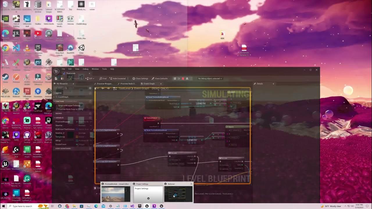 Unreal Engine 5 - C++ Proctree Finally got it working. - YouTube