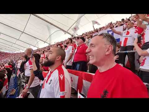 გულშემატკივრების ნამღერი საქართველოს ჰიმნი ჰამბურგის სტადიონზე 🔥 საქართველო - ჩეხეთი 1:1 - 22.06.24