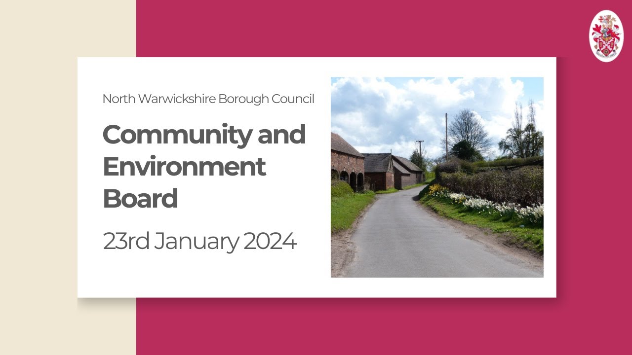 Community and Environment Board - 23 January 2023 - YouTube