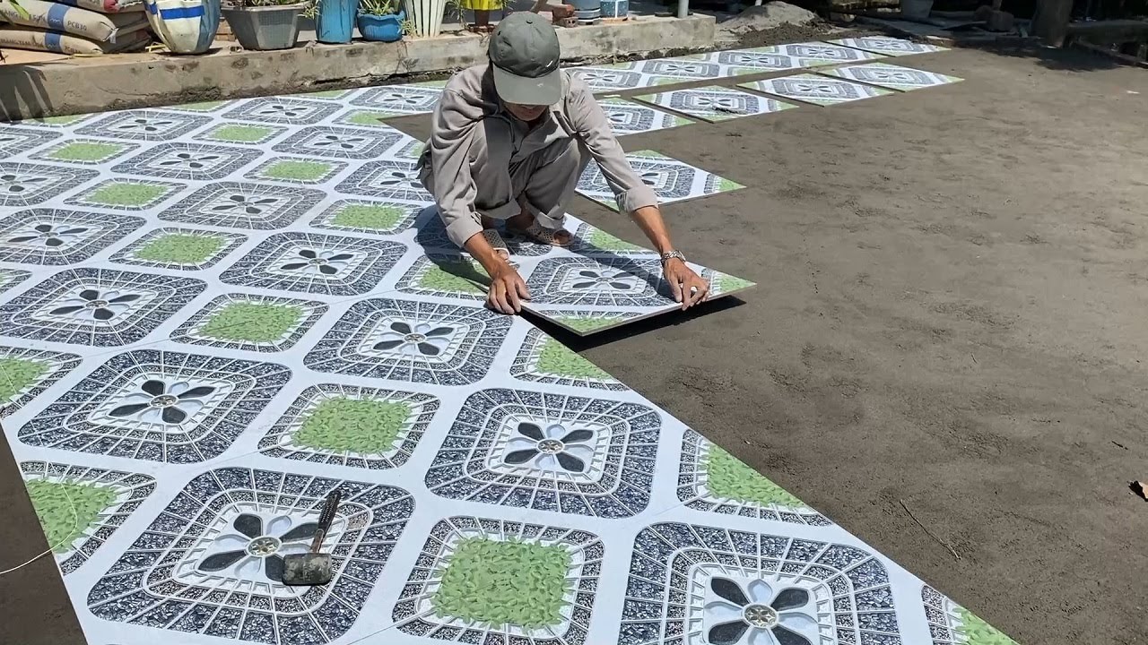 Amazing Techniques Ingenious Tiling Workers with Skills Level 100 - YouTube