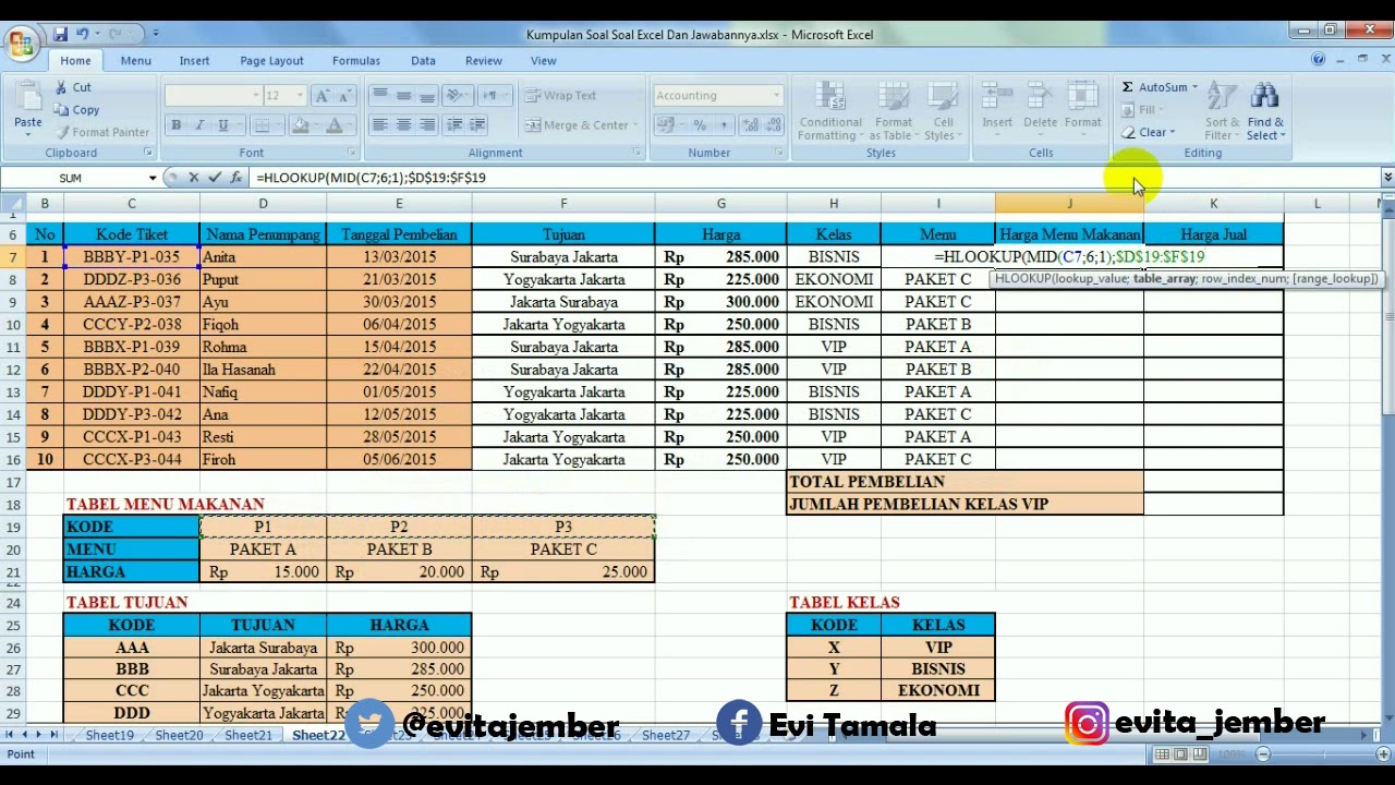 Cara Menggunakan Rumus Kombinasi Excel dengan Contoh Kasus || Rumus ...