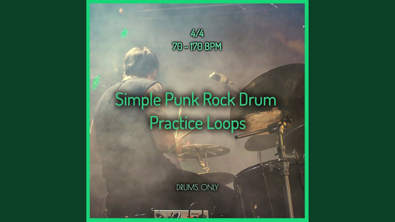 Simple Punk Rock Drum Loop 80 Bpm - YouTube