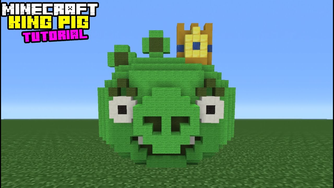 Minecraft Tutorial: How To Make A King Pig House (Angry Birds Movie ...