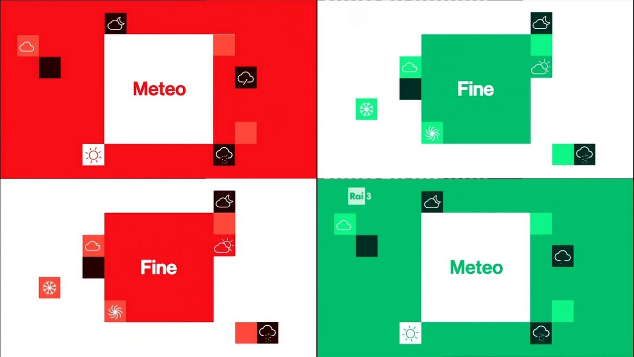 Rai 2 e Rai 3 - Sigle Meteo 2016/2018 - YouTube