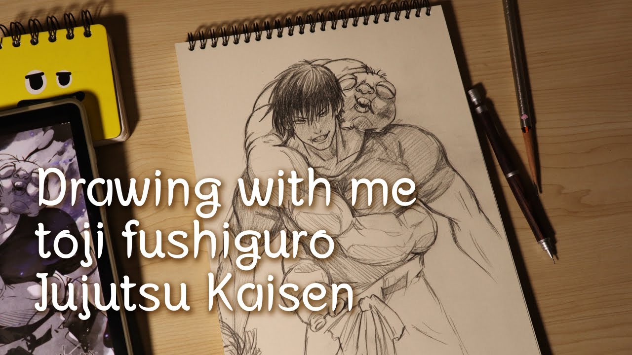 Drawing toji fushiguro with me Jujutsu Kaisen - YouTube
