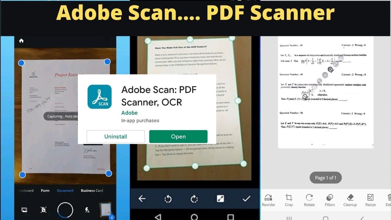Adobe Scan II PDF Scanner II Android Version #adobescan #pdfscanner # ...
