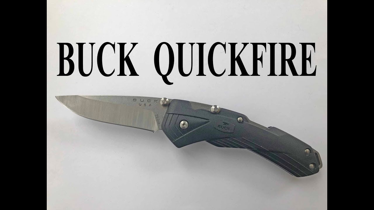 Buck Quickfire Assisted Pocket Knife Everyday Carry - YouTube