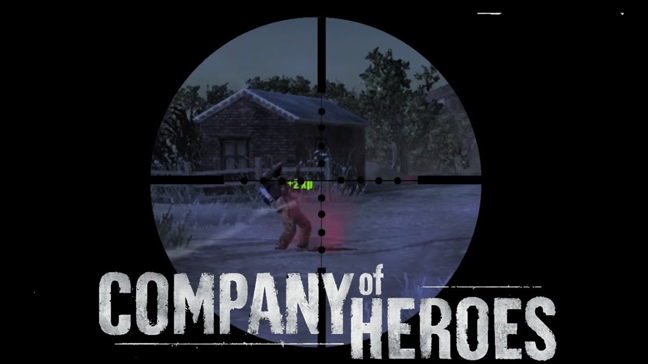 Company of Heroes: Sniper in first person shooter - YouTube