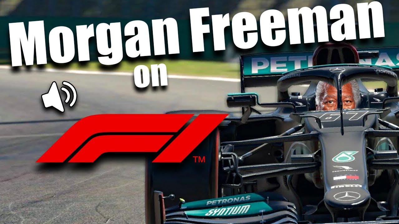 MORGAN FREEMAN Voice TROLLING on F1 | "Omg I'm crying..." - YouTube