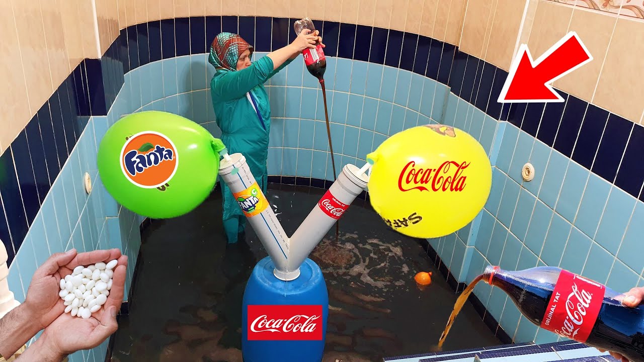İn The Pool Large COCA COLA VS MENTOS - YouTube