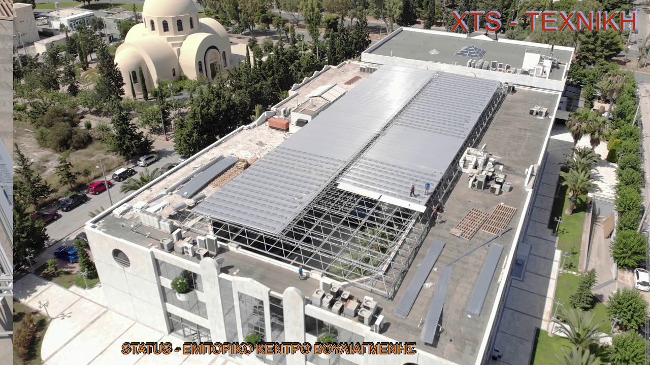 τοποθέτηση πολυκαρβονικών στο εμπορικο κέντρο Βουλιαγμένης "STATUS ...