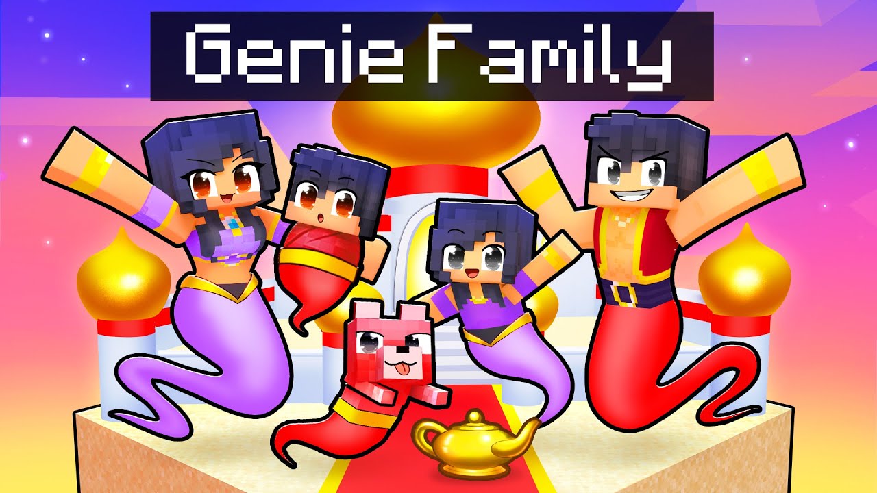 Having a GENIE FAMILY in Minecraft! - YouTube