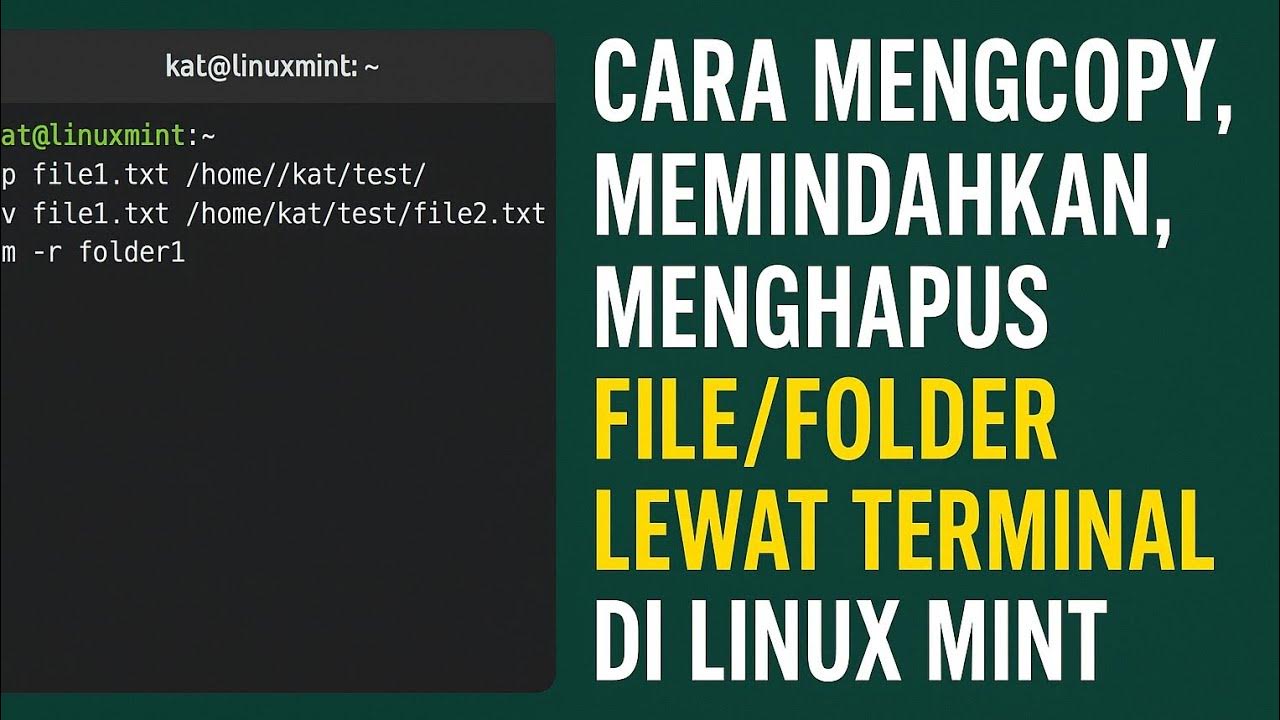 Cara MengCopy, Memindahkan, Menghapus File/Folder Lewat Terminal Di ...
