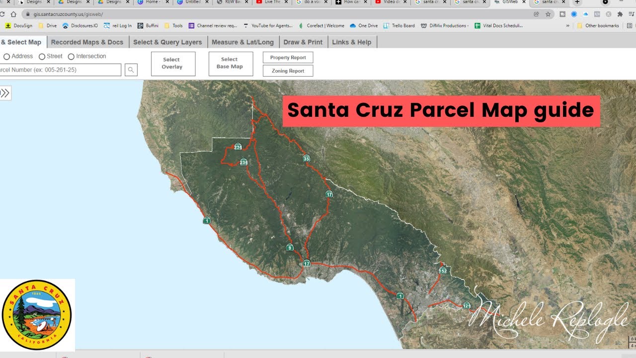 Santa Cruz Parcel Search | GIS overview - YouTube