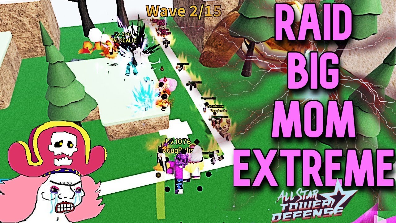 RAID BIG MOM EXTREME AND FUL SKIP ALL STAR TOWER DEFENSE - YouTube