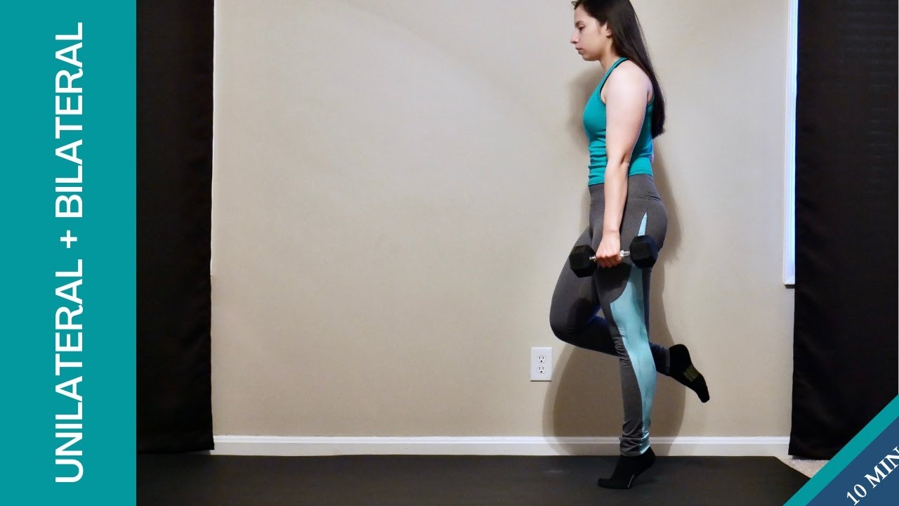 20 Min Lower Body UNILATERAL & BILATERAL WORKOUT (Beginner Friendly ...