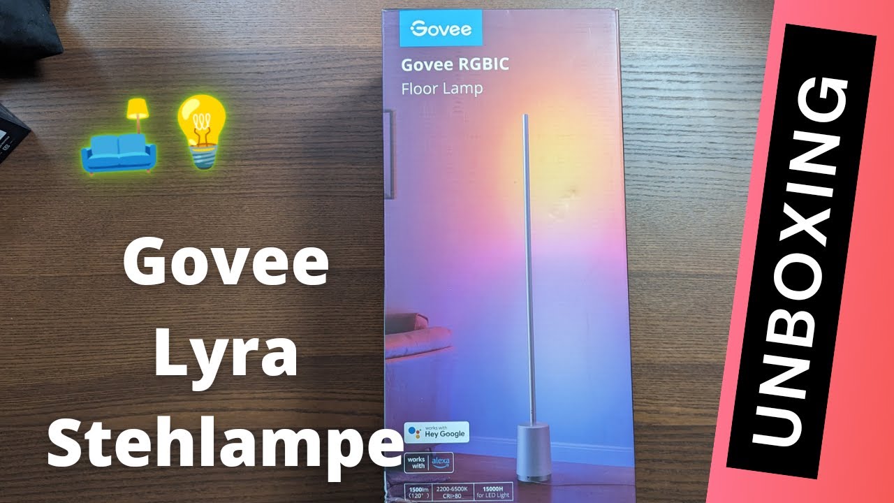 Die günstige Philips Gradient Lampe? Govee Lyra Stehlampe (Unboxing ...