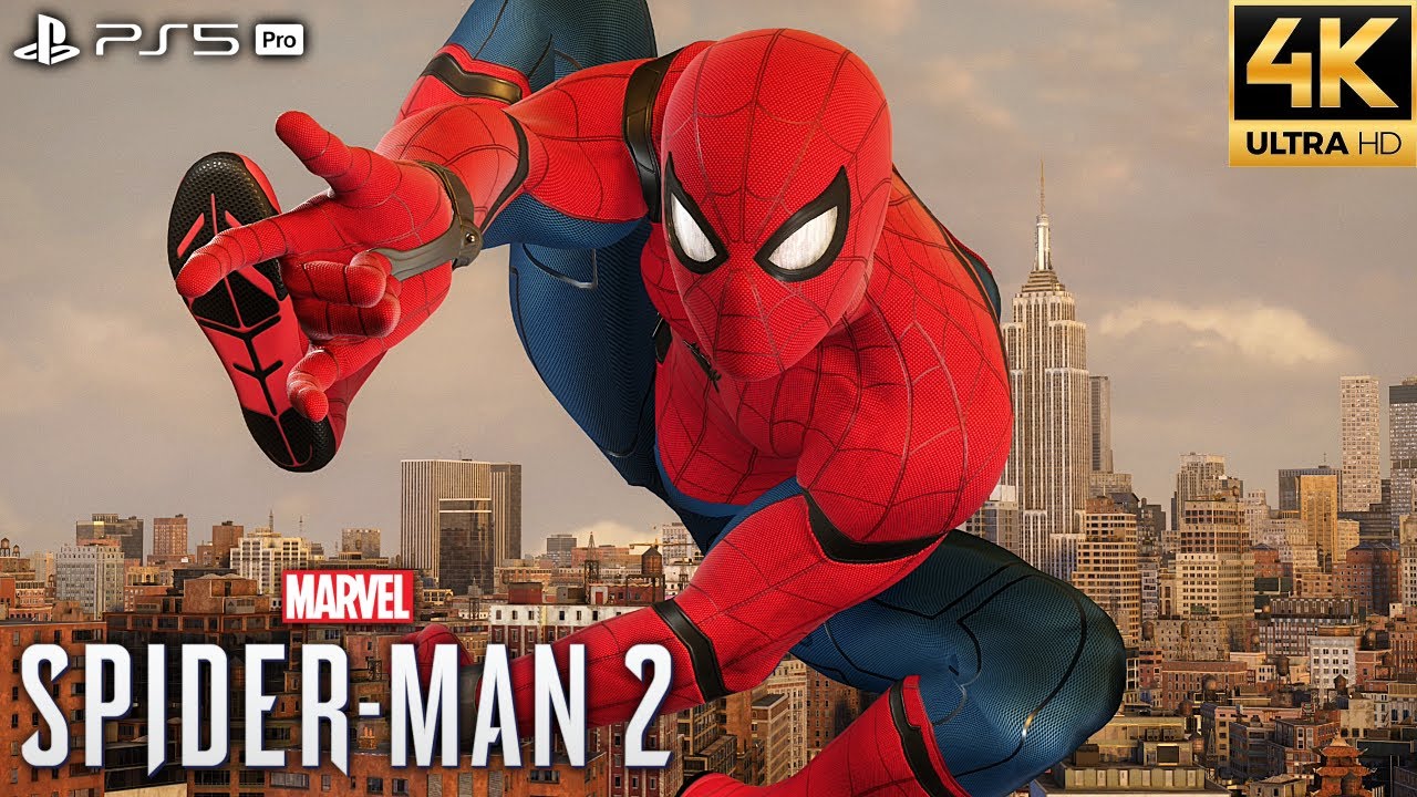 Marvel's Spider-Man 2 PS5 Pro - Upgraded Classic Suit Free Roam ...