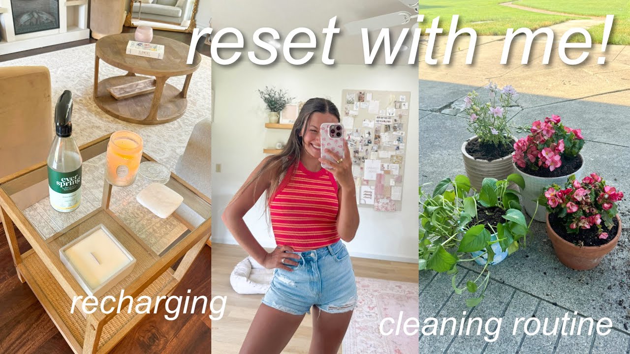having a productive reset day 🫶🏼 cleaning the house, catching up on work, + getting my life ...