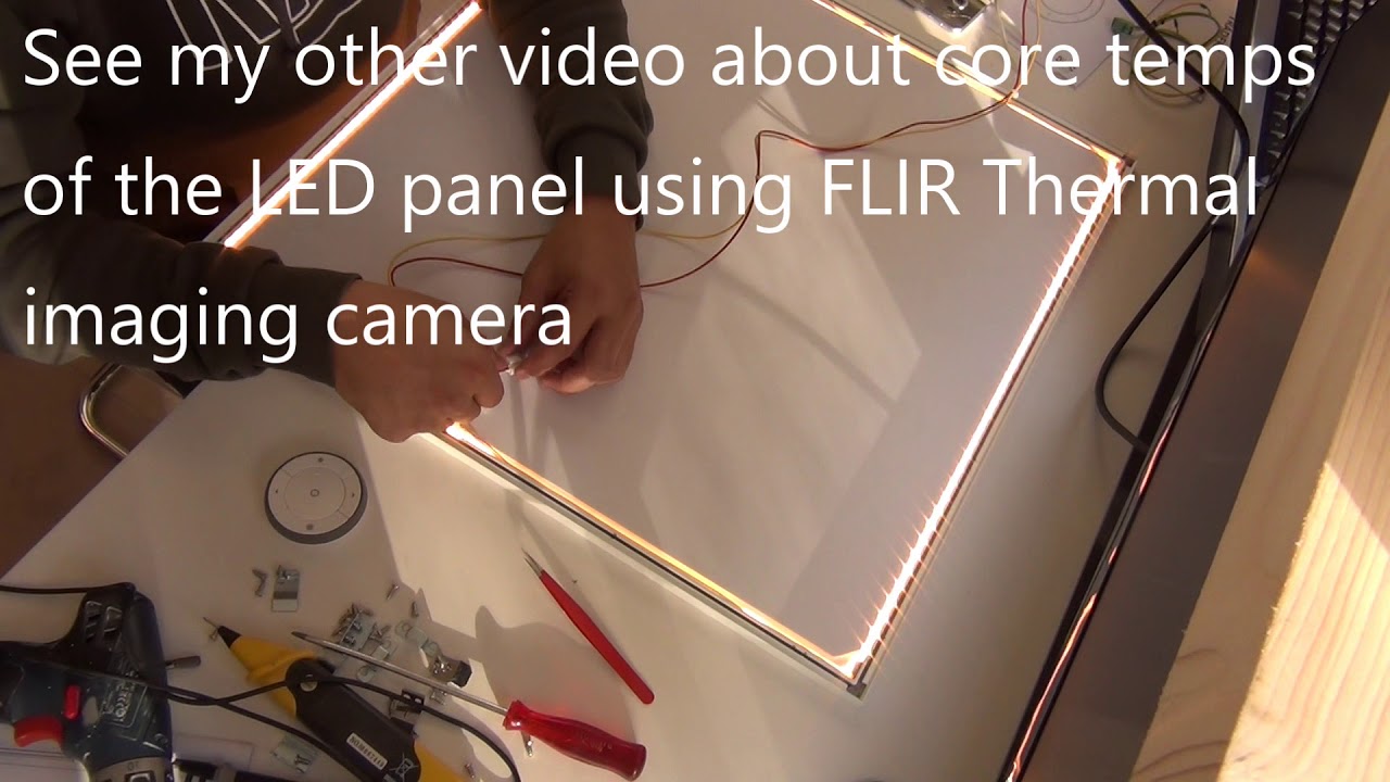 Ikea FLOALT LED panel with constant voltage applied - YouTube
