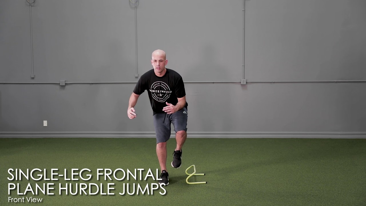 SINGLE LEG FRONTAL PLANE HURDLE JUMPS - YouTube