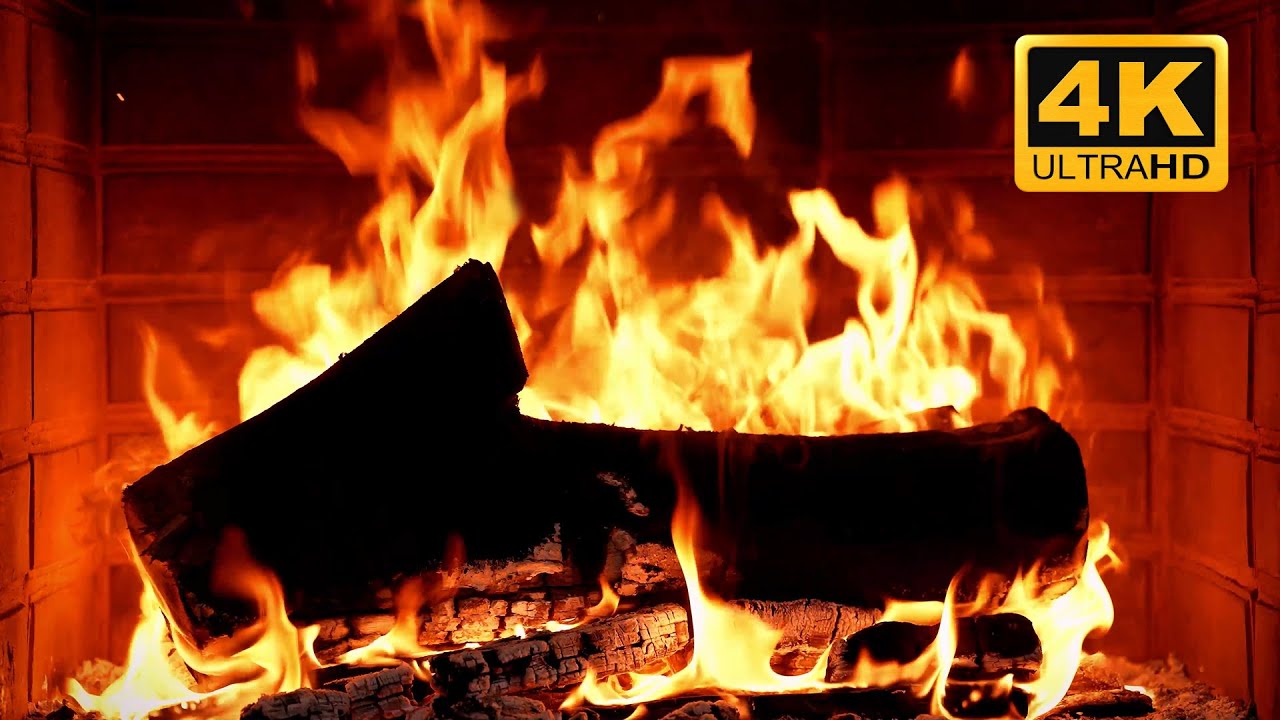 🔥 Beautiful Wallpaper Fireplace 4K (NO ADS). Fireplace Burning Logs and ...