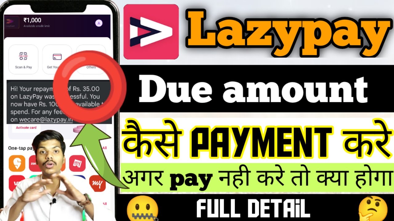 Lazypay due amount kaise pay kare | lazypay app Mai payment kaise kare ...