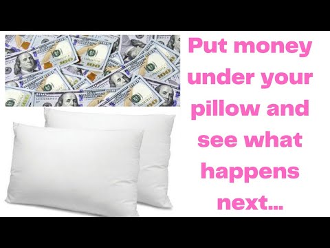 Put money under your pillow and see what happens.... - YouTube