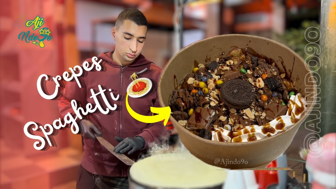 Crepes Spaghetti 🍝 In Marrakech🇲🇦 - YouTube