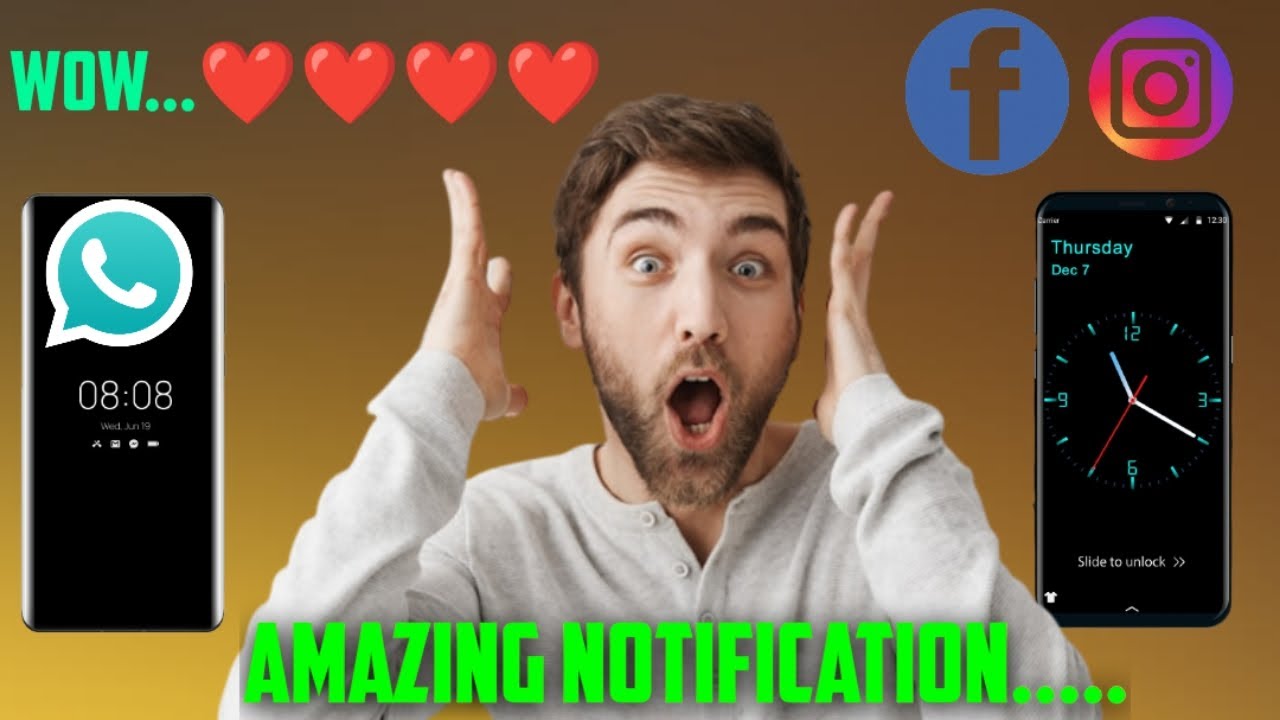 Amazing Notification Of Android || AMOLED Notification Light ...