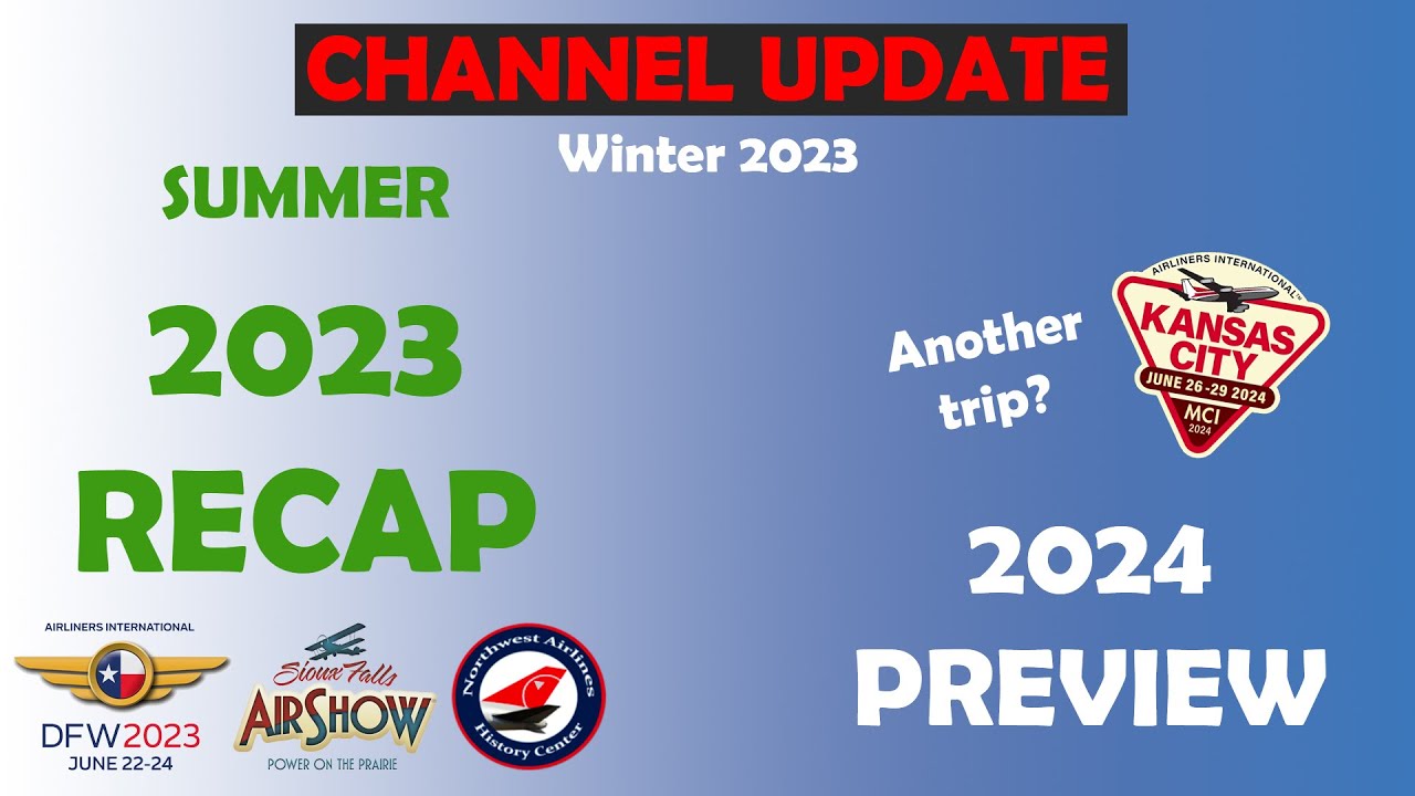 CHANNEL UPDATE WINTER 2023: AWESOME 2023 Recap & 2024 Preview! - YouTube