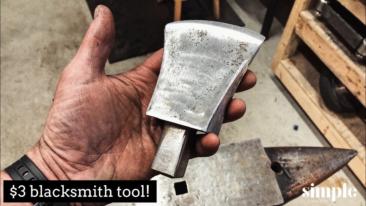 Making a Hot Cut tool from a splitting maul - YouTube