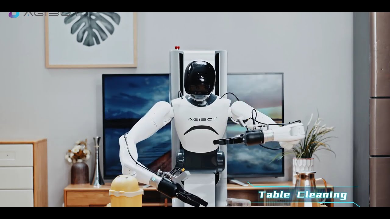 Agibot Robot Table Cleaning - YouTube