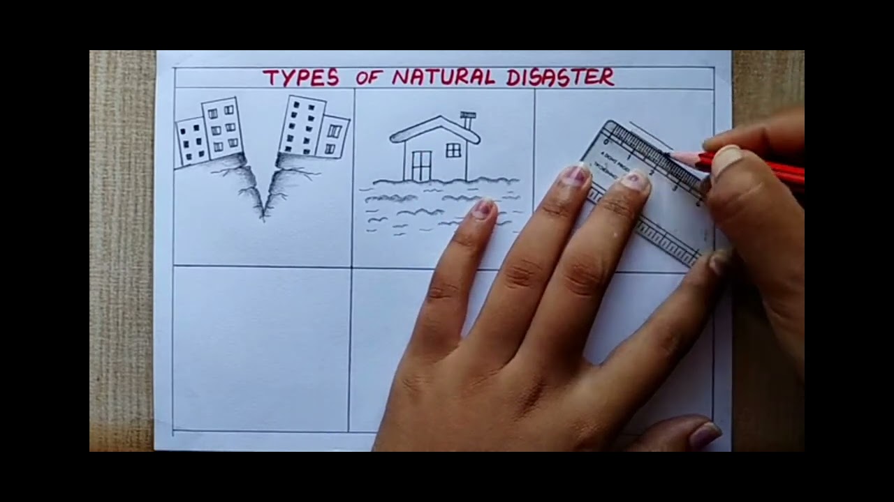 Types Of Natural Disaster. Earthquake,Flood,Fire, Volcano, Drought ...