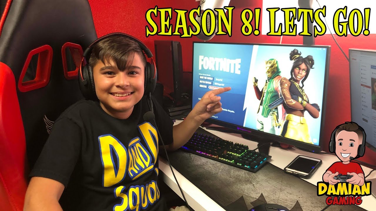 SEASON 8 LIVE | FORTNITE KID GAMER | DAMIAN GAMING - YouTube