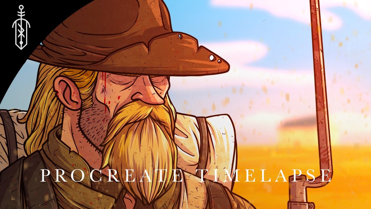 Confederate Soldier Painting! // Procreate Timelapse // Concept Art ...