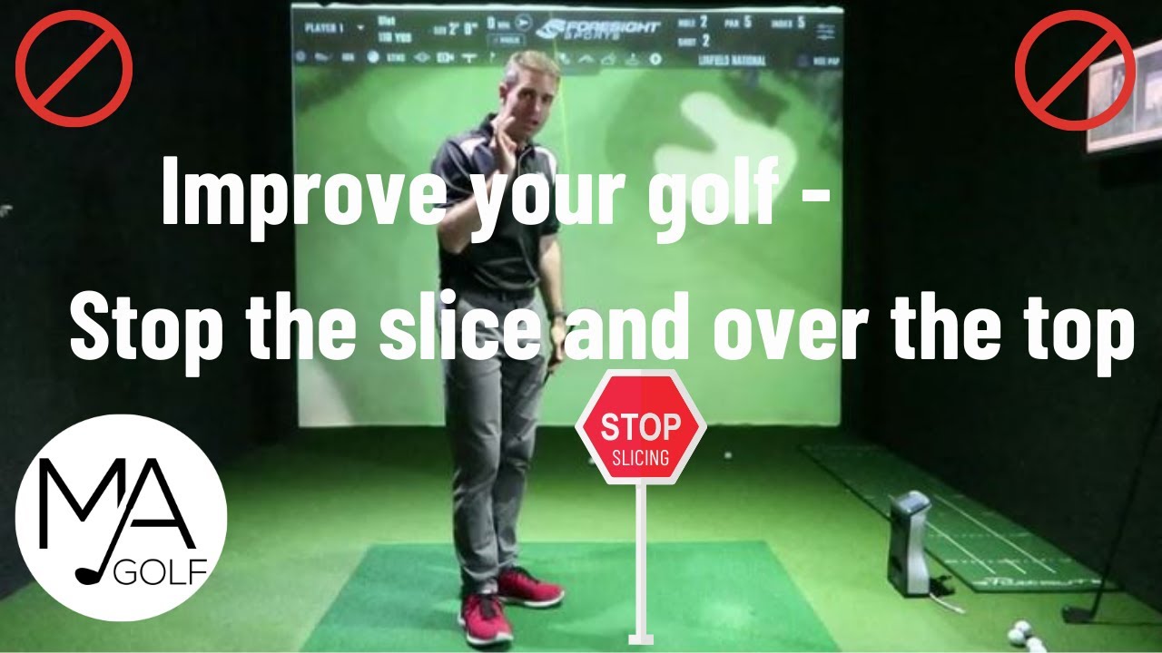 Improve your golf - Stop the slice and over the top - YouTube