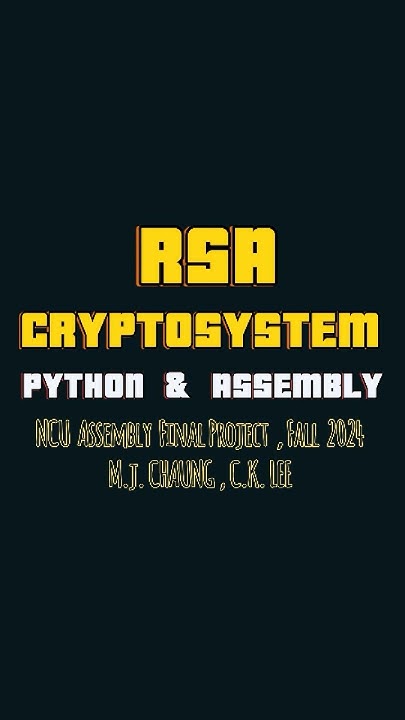 RSA cryptosystem - demo - YouTube