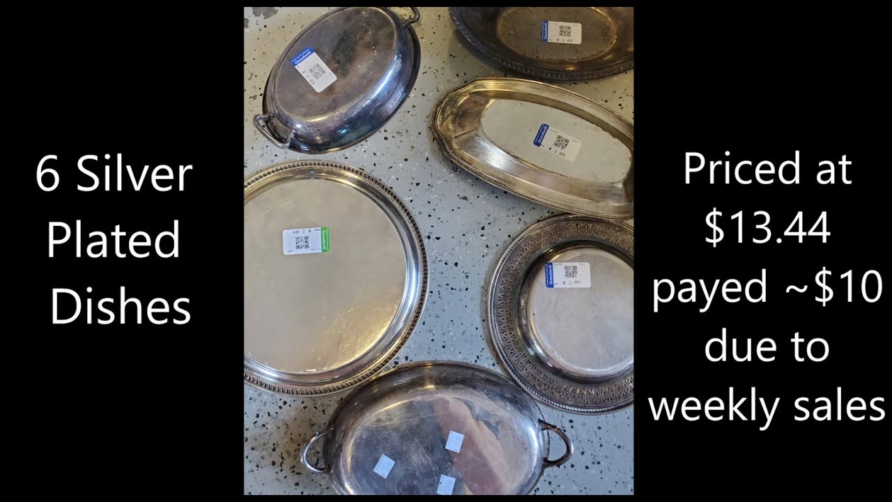 Silver Recovery from Goodwill Silver Plated Dishes (silver stripping ...
