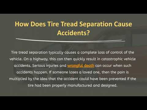 What Causes Tire Tread Separation? - YouTube
