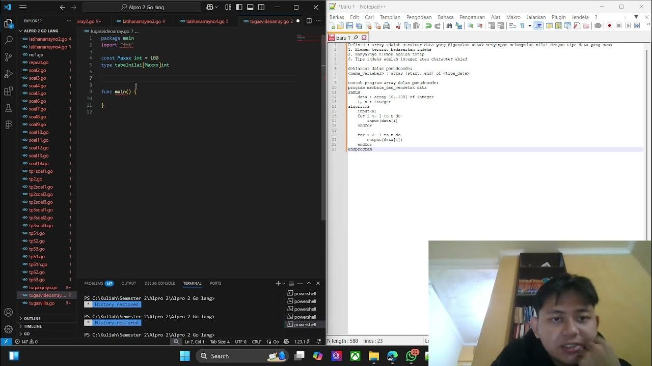 Tugas Video Alpro Array_SHIDQI ALHAKIM_103012400065_IF 48 03 - YouTube