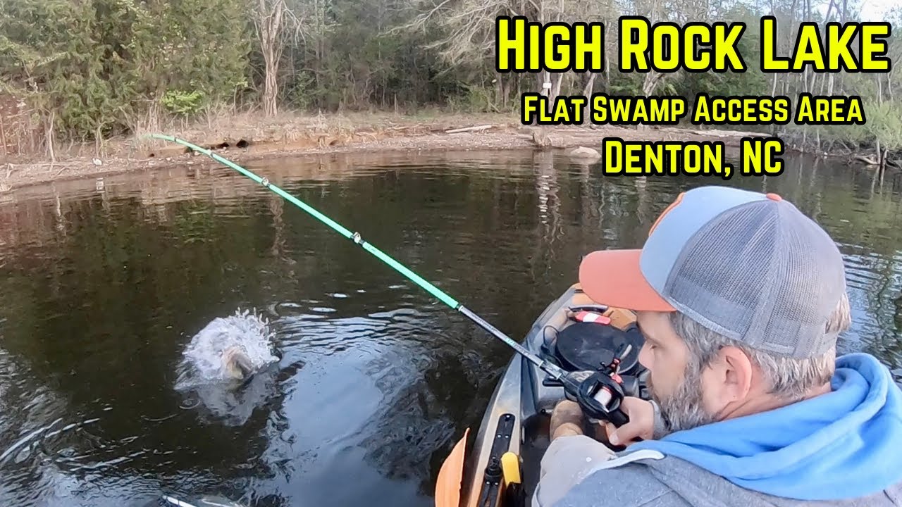 Kayak Bass Fishing with the Chatterbait - High Rock Lake - Flat Swamp ...