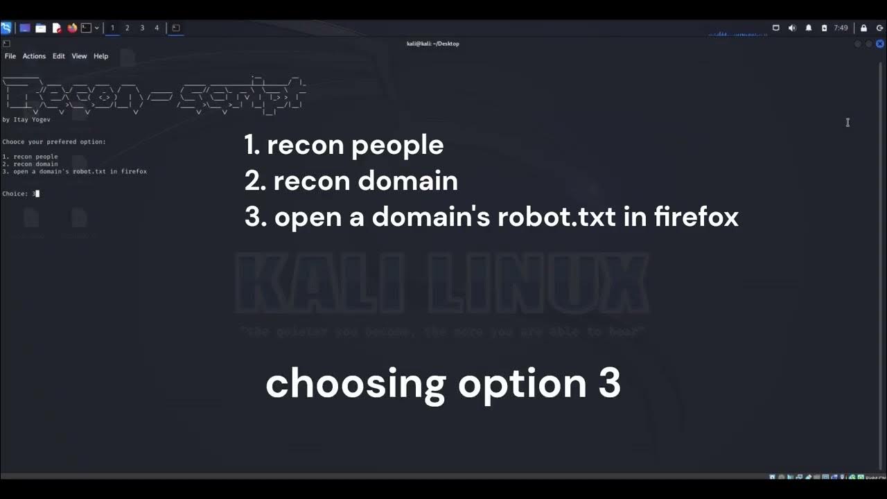 Reconnaissance Script (Bash) - YouTube