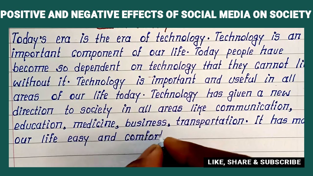 Best English Essay Positive and Negative Effects of Social Media on ...