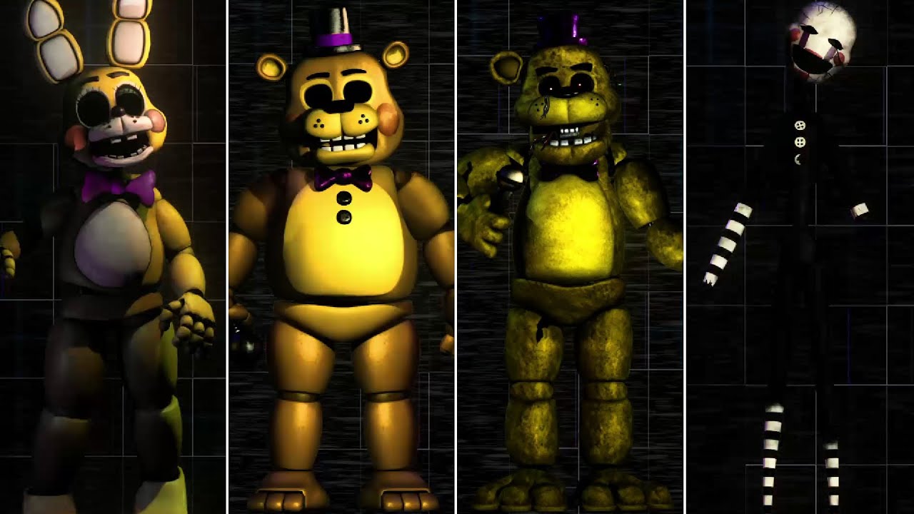 One Night at Springtrap's 2 Remade Jumpscares Extras - YouTube