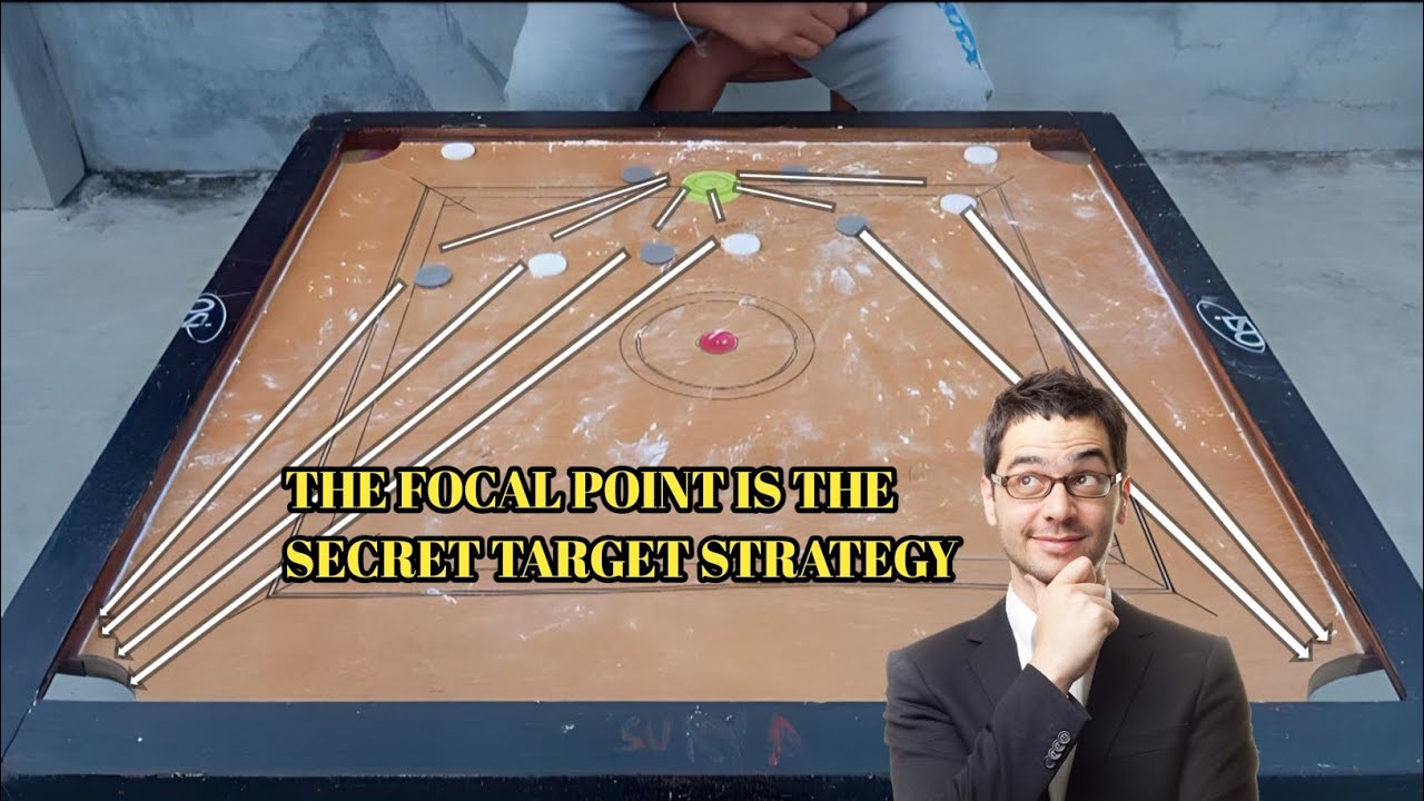 Carrom Board Strategy || Carrom Center Point Trick || Bases and inches ...