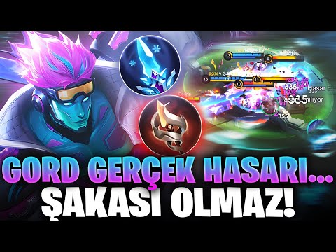 GORD GERÇEK HASARININ ÖNÜNDE KİMSE DURAMAZ! EN TANK KAHRAMANI 1 SANİYEDE ERİTİYOR! - Mobile Legends