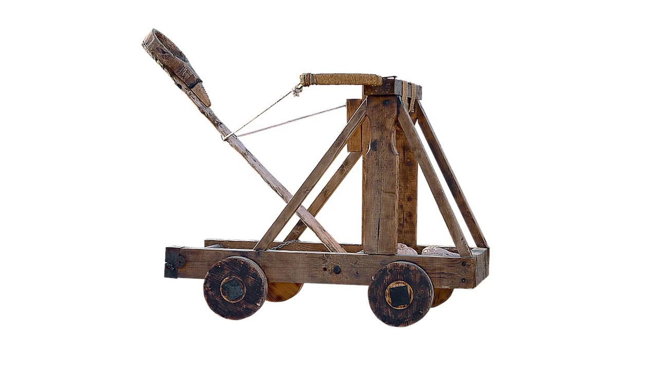 A catapult. - YouTube